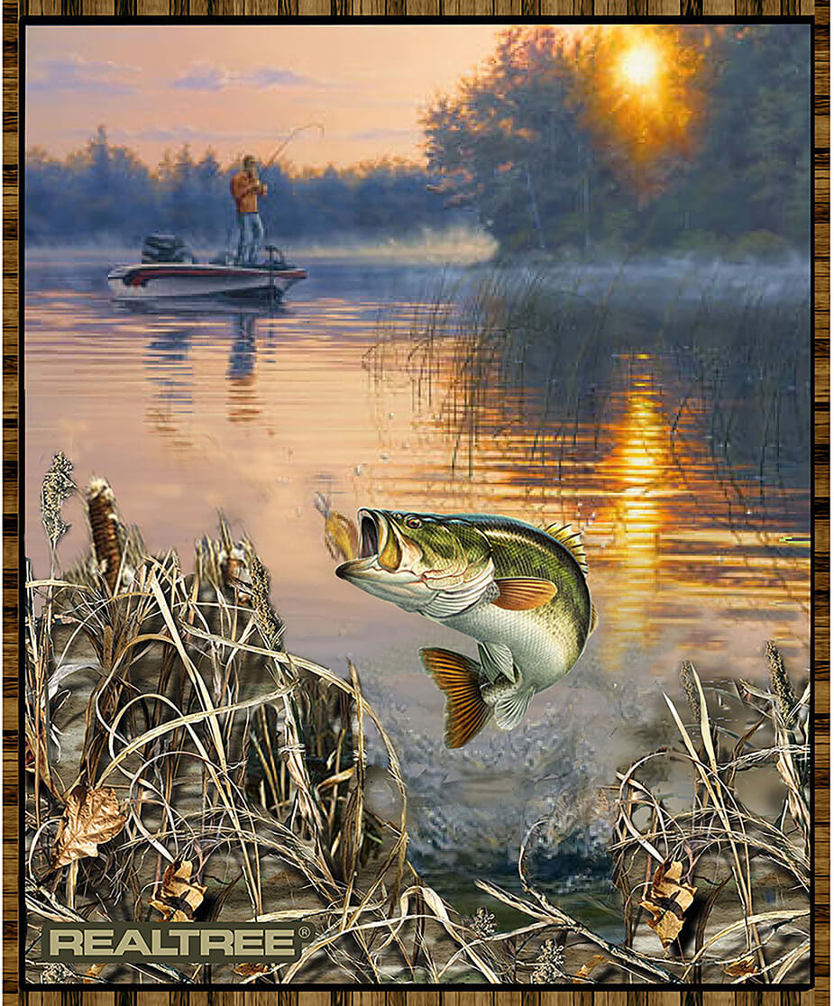 BENARTEX - Realtree by Sykel Studio - Bass Fishing Panel Cotton W43 ...