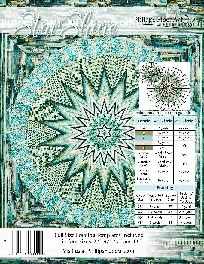 Star Shine Pattern by Phillips Fiber Art – Quilt in a Day