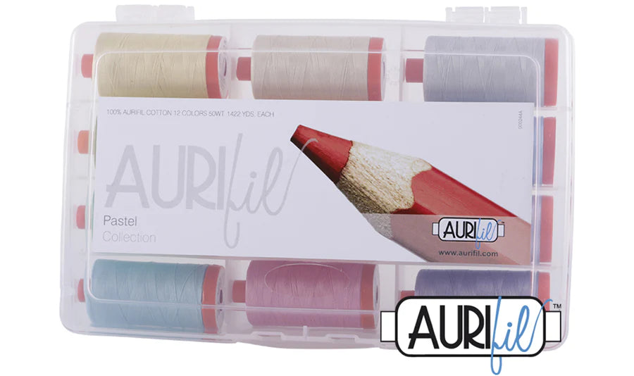 Aurifil - Pastel Collection - 12 Large Spools 50wt – Quilt in a Day