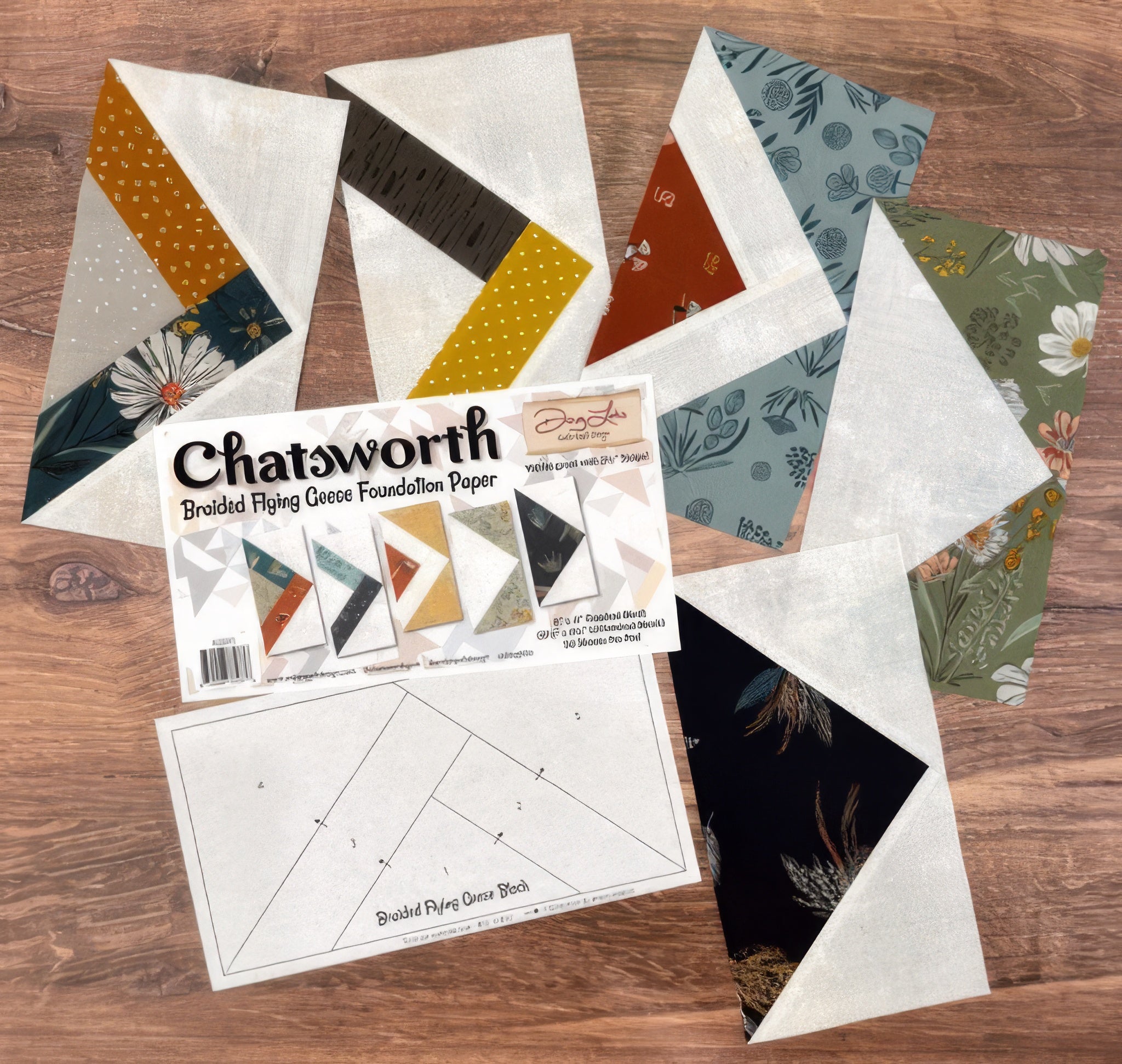 Chatsworth Braided Flying Geese Foundation Paper by Doug Leko / Antler ...