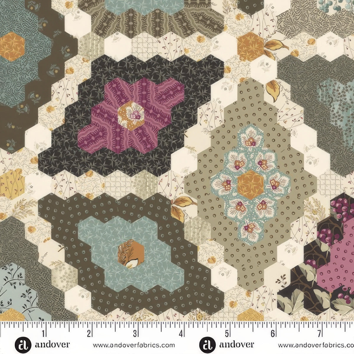 Skinny - SK14702 - 1 yd - Botanical Beauties - 108 Wide - Garden Patch ...