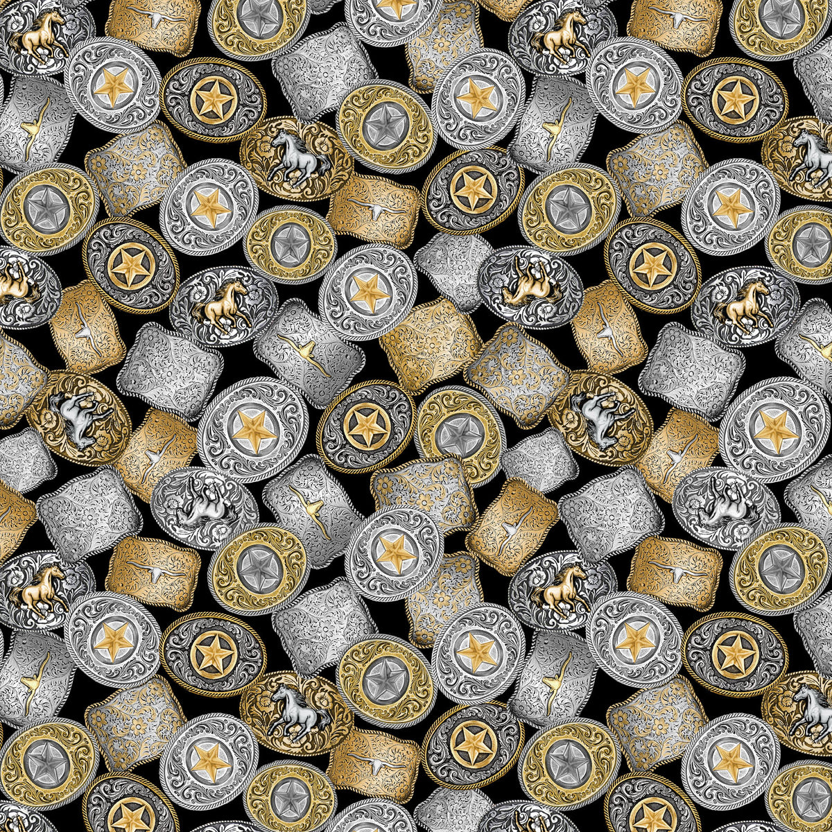 BENARTEX - Gone Country by Nicole DeCamp - Western Buckles - Black ...