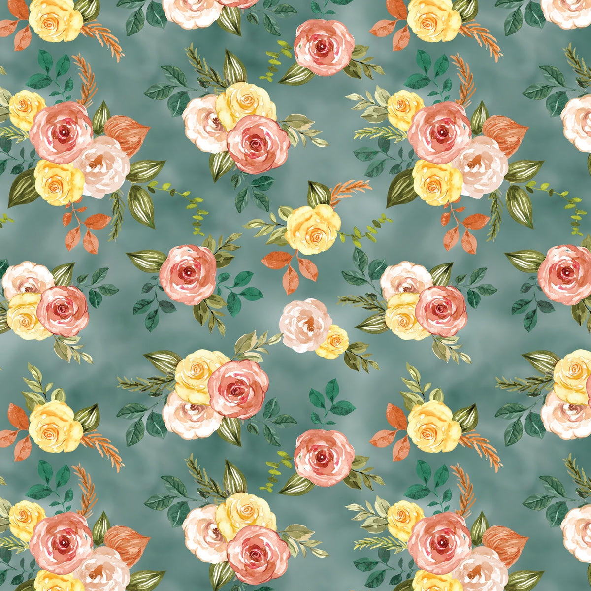 BENARTEX - Gone Country by Nicole DeCamp - Gone Country Floral - Teal ...