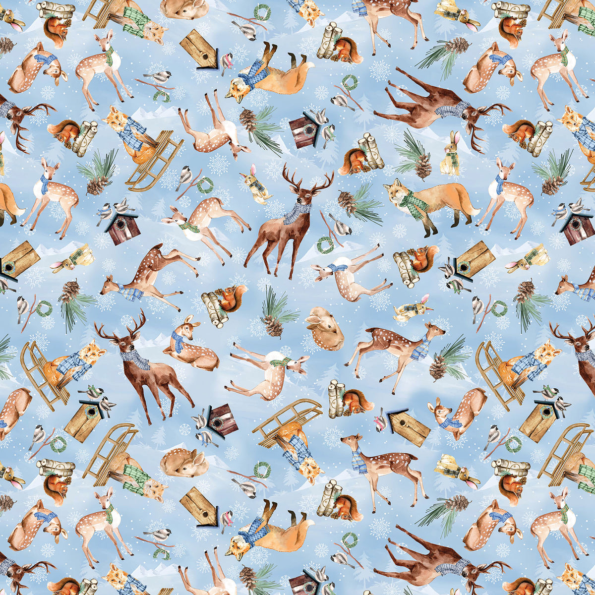 BENARTEX - Woodland Wonderland by Nicole Decamp - Woodland Animals - L ...