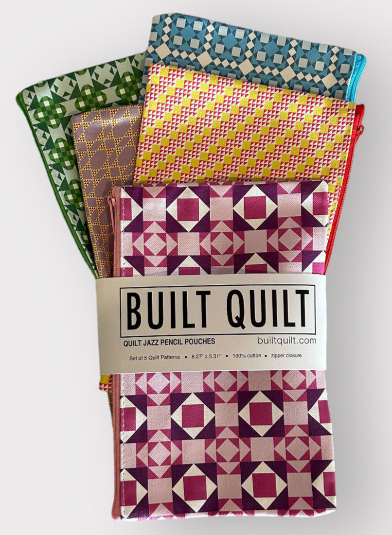 Quilt Jazz Pencil Pouches Set of 5 – Quilt in a Day