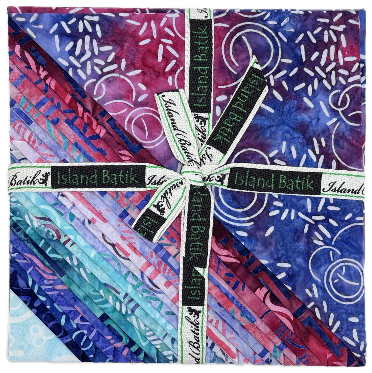 Island Batiks - Bubbles Curves and Corners 10x10 Stack Pack 42 pcs ...