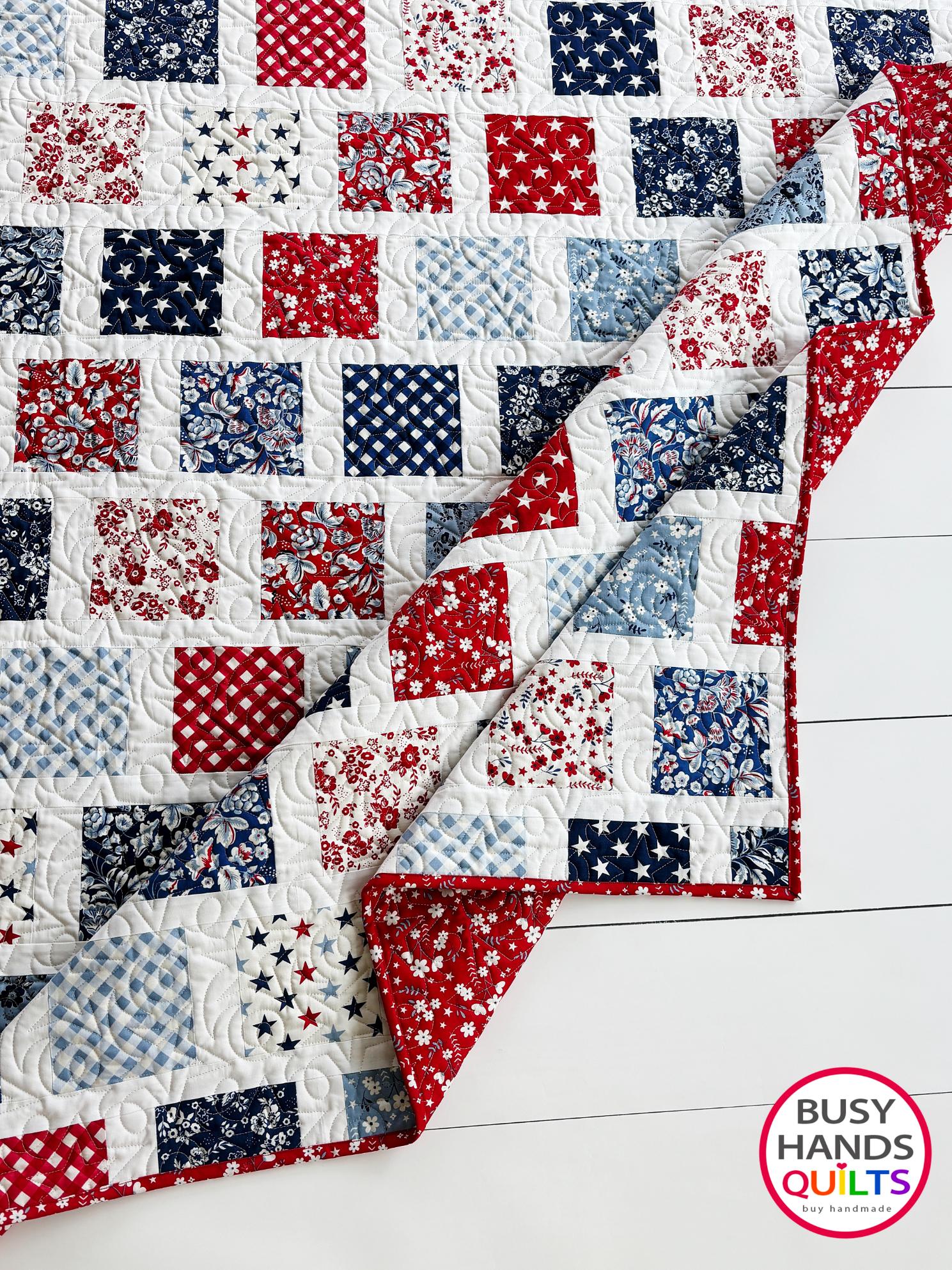 square patterns quilt