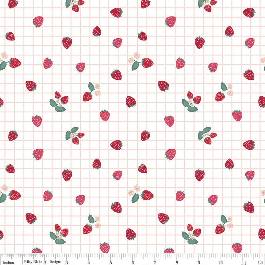 RILEY BLAKE - Berry Market by Beverly McCullough - Gingham Berries - W ...