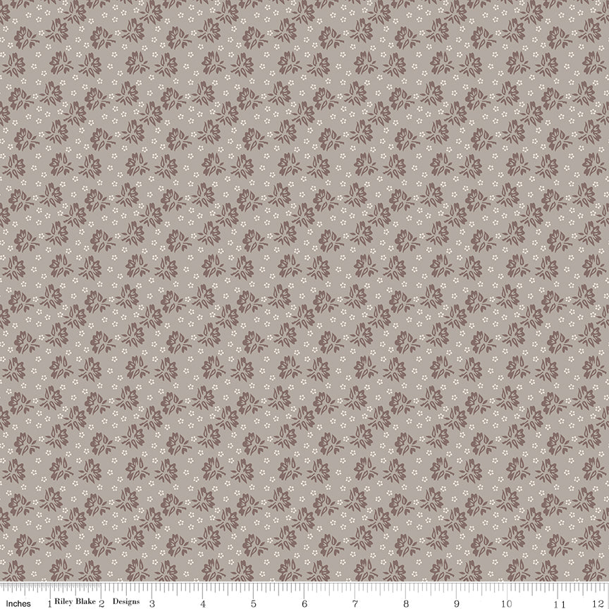 RILEY BLAKE - Piece & Plenty by Lori Holt - Floribunda - Pewter – Quilt ...