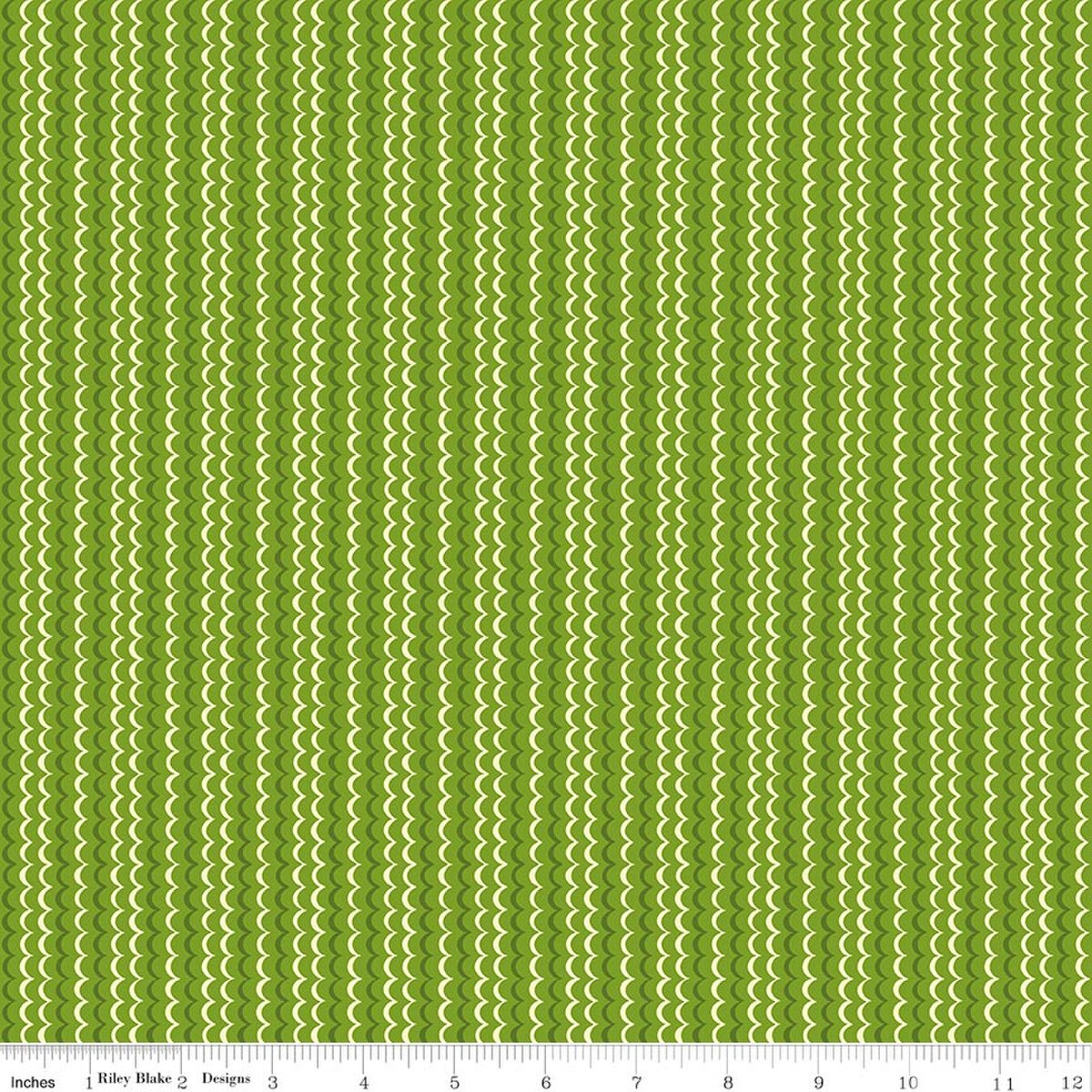 RILEY BLAKE - Awakening by Cherry Guidry - Scallops - Kiwi – Quilt in a Day
