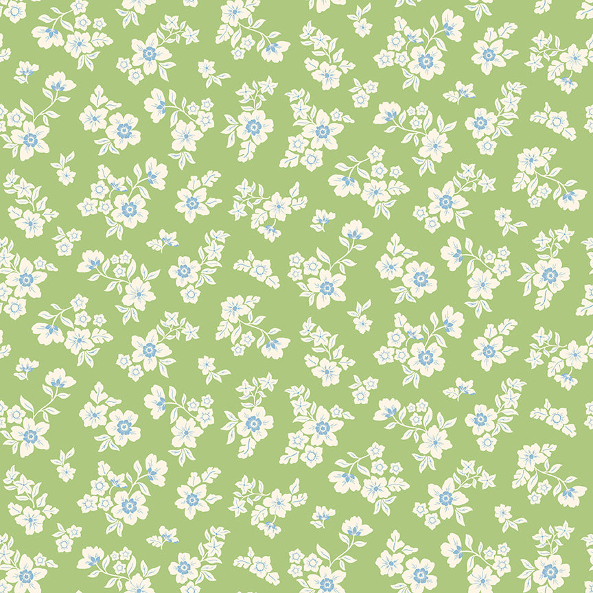 RILEY BLAKE - Virginia Rose by Katherine Lenius - Primrose - Green ...