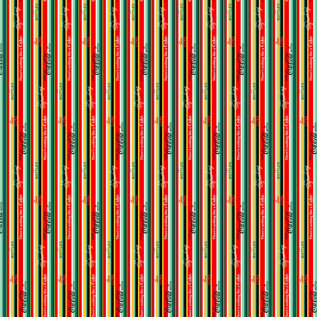 NORTHCOTT - Coca-Cola by Northcott Studio - Stripe - Red – Quilt in a Day