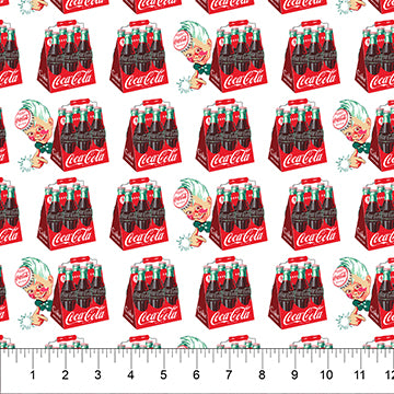 NORTHCOTT - Coca-Cola by Northcott Studio - Vintage Coke - White ...