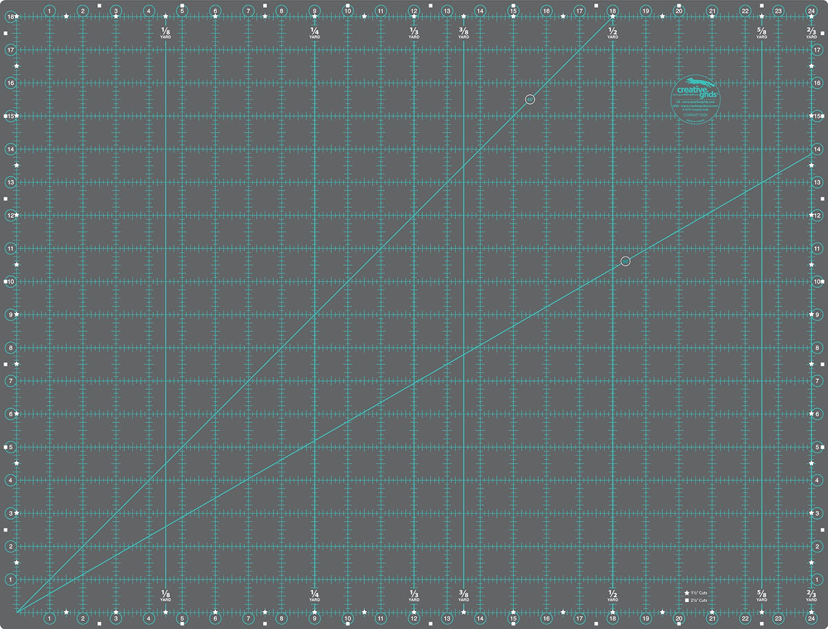 Creative Grids Self-Healing Double Sided Rotary Cutting Mat 18x24 CGRM ...