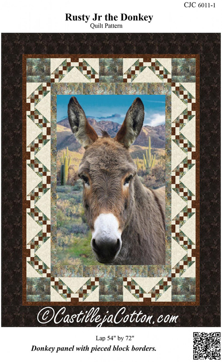 Rusty Jr the Donkey Panel Quilt Pattern by Diane McGregor – Quilt in a Day