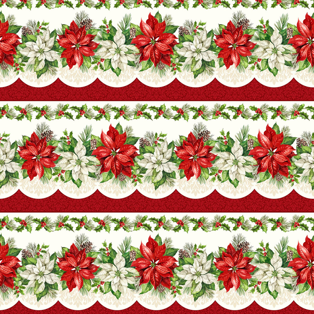 NORTHCOTT - Holiday Joy by Deborah Edwards - Digital - Border Stripe ...