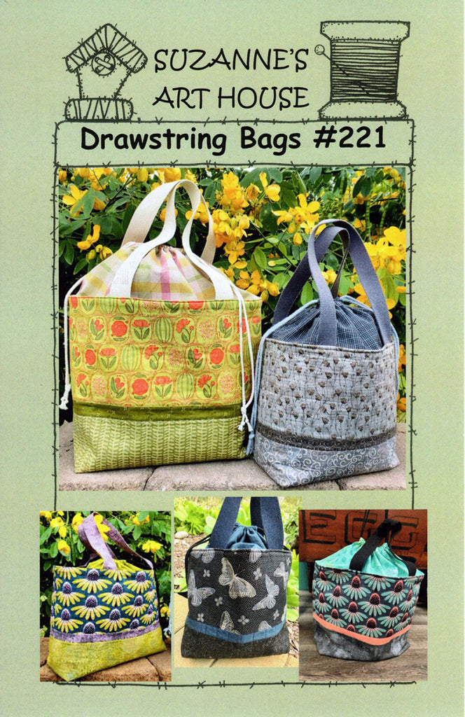 Drawstring Bags Pattern by Suzanne's Art House – Quilt in a Day