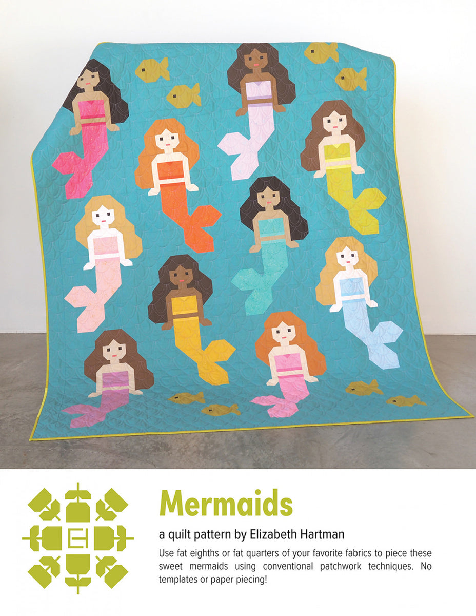 Mermaids Quilt Pattern by Elizabeth Hartman – Quilt in a Day