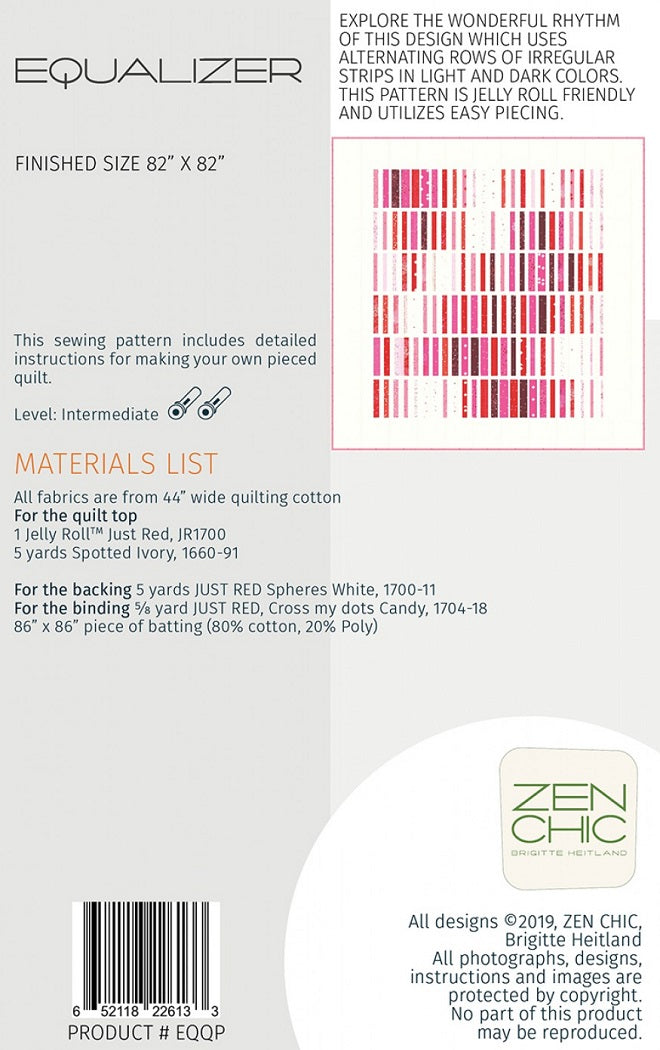 Equalizer Quilt Pattern by Brigitte Heitland Zen Chic – Quilt in a Day