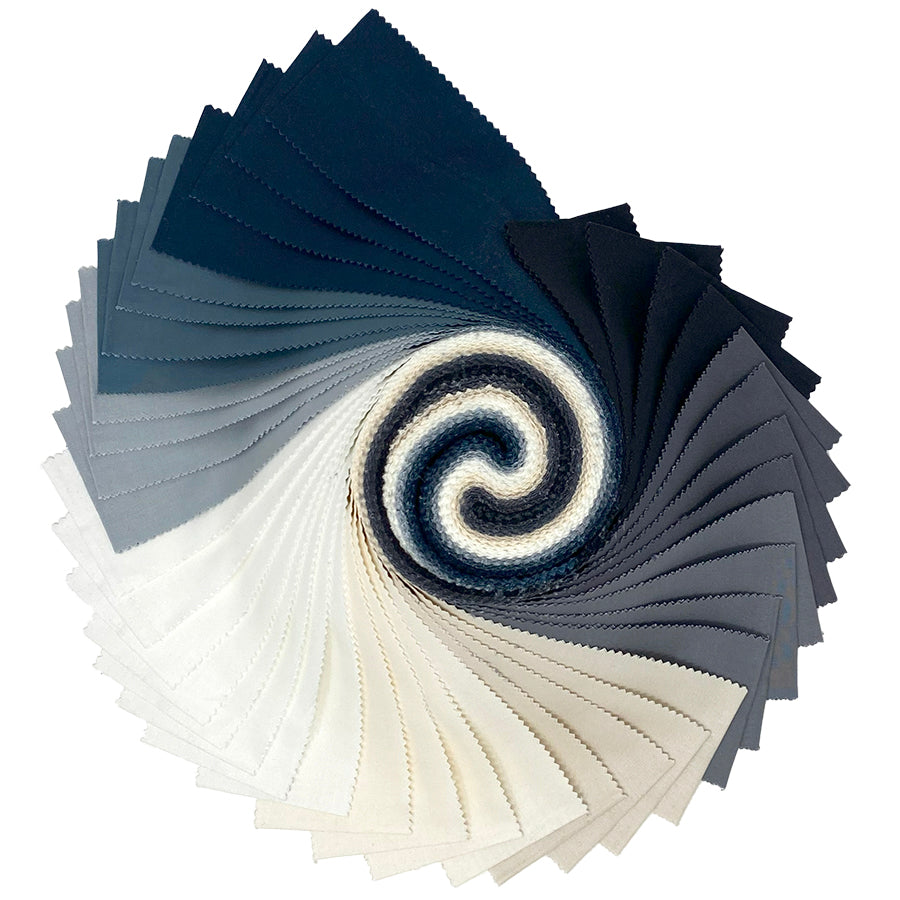 Free Spirit - DE Solids Cloudy 2.5 Inch Design Roll 40 pcs – Quilt in a Day