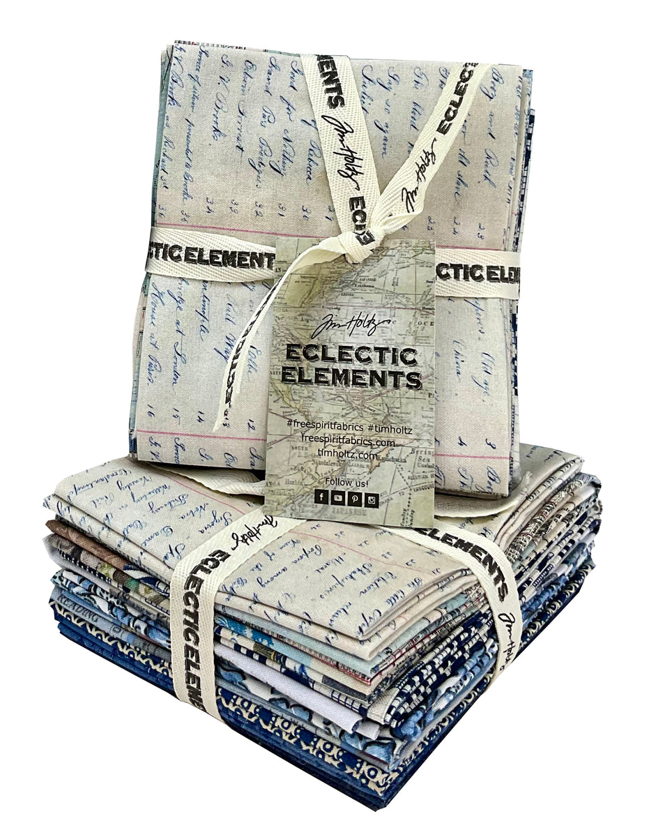 Free Spirit - Palette INDIGO Fat Quarter Bundle by Tim Holtz 10 pcs ...