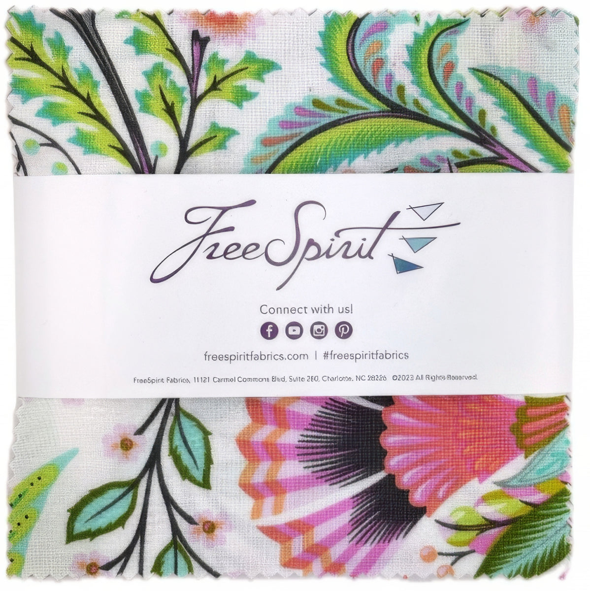 Free Spirit - Roar! 5 inch Charm Pack by Tula Pink 42 pcs – Quilt in a Day