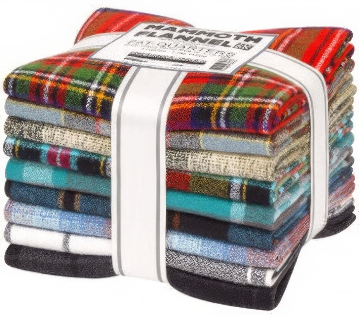 Kaufman - Mammoth Flannel Fat Quarter Bundle 9 pcs – Quilt in a Day