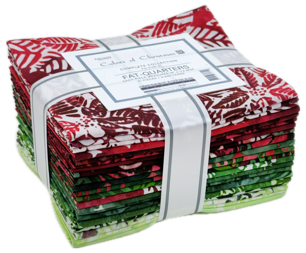 Kaufman - Artisan Batiks: Colors of Christmas Fat Quarter Bundle by St ...