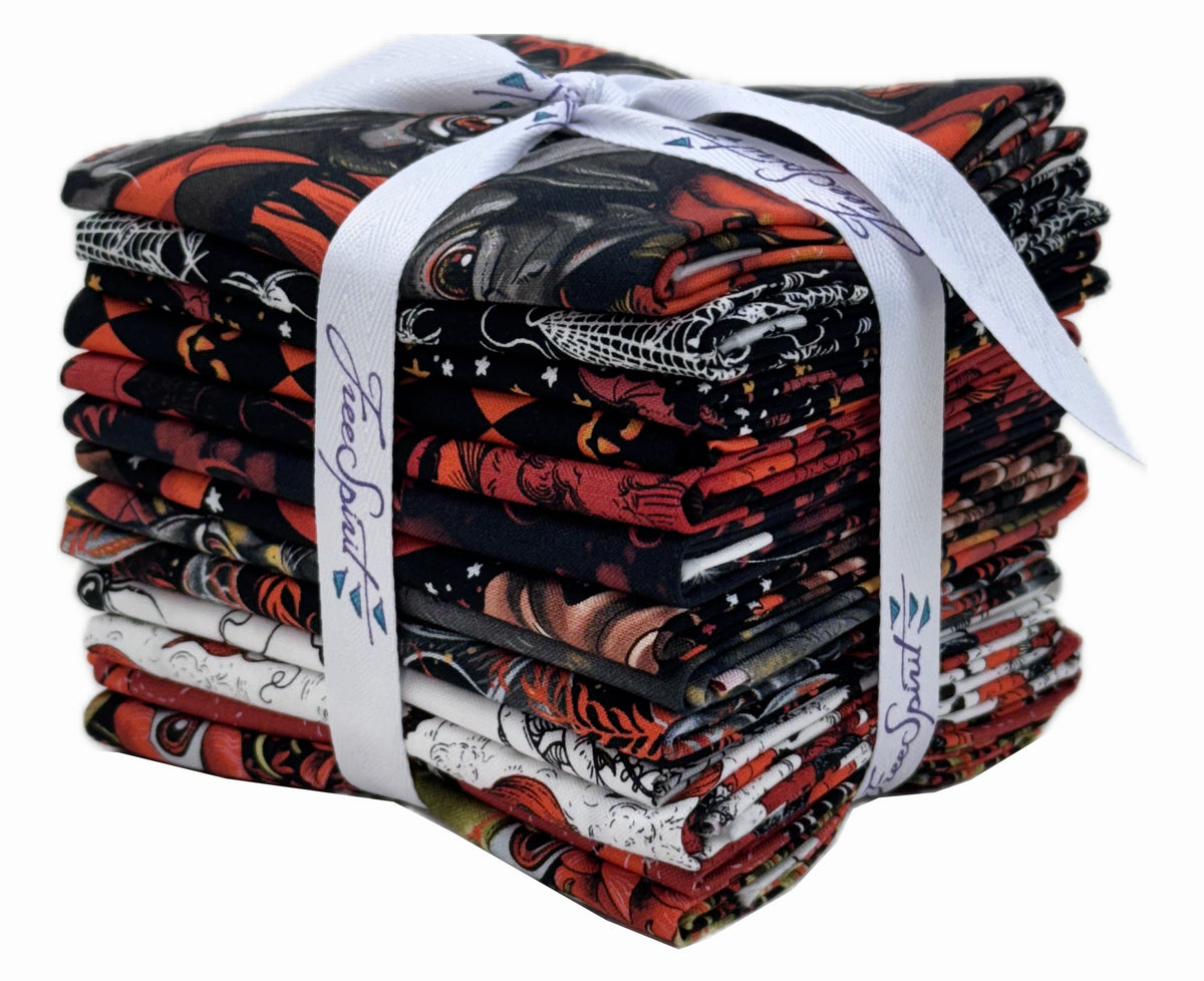 Free Spirit - Costumes & Cobwebs Fat Quarter Bundle by Club Hauer 13 p ...