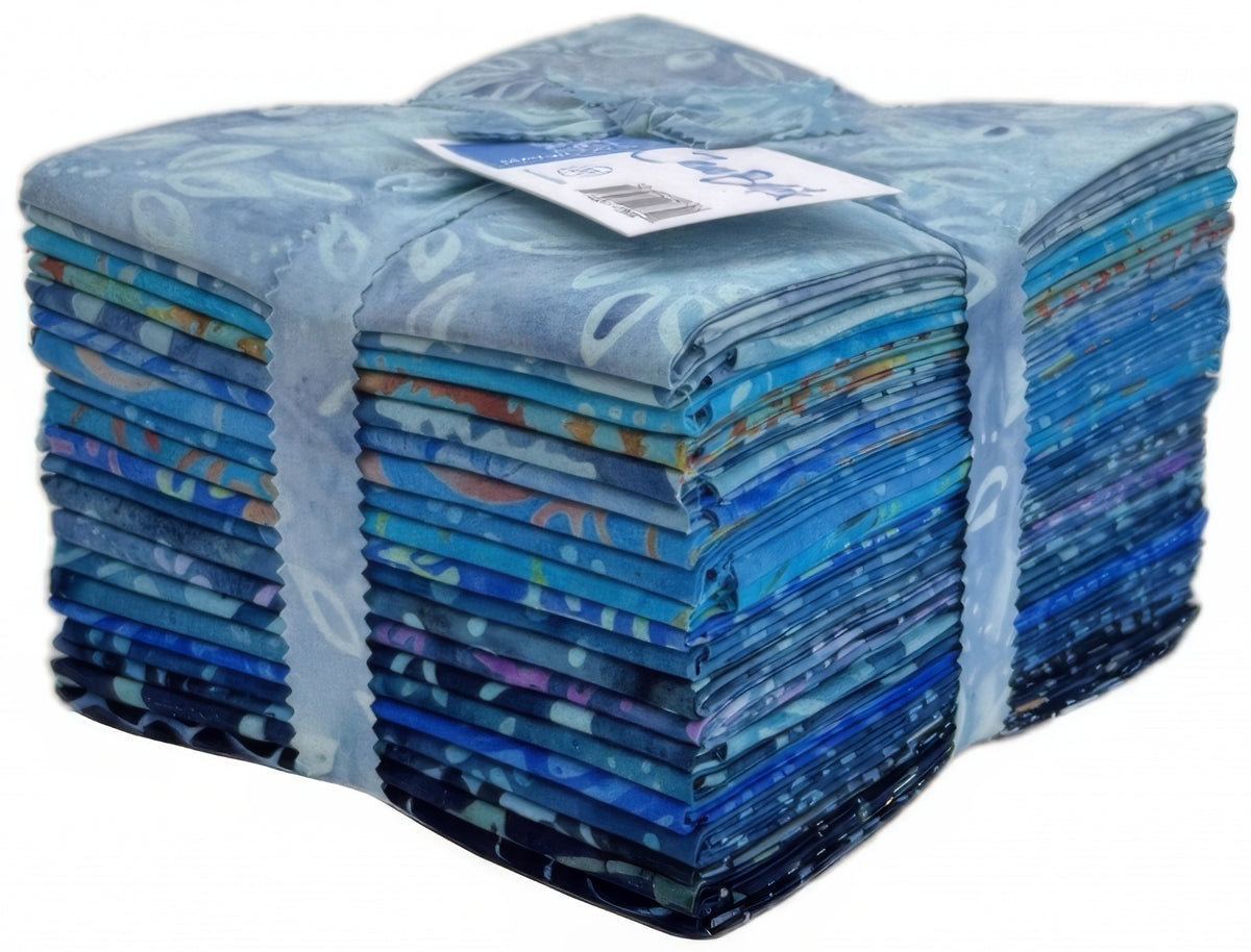 Maywood Studio - Java Batiks: Blue Fat Quarter Bundle 20 pcs – Quilt in ...