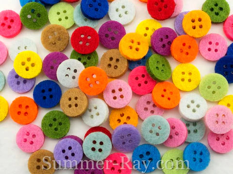 Pressed Felt Buttons – Quilt in a Day