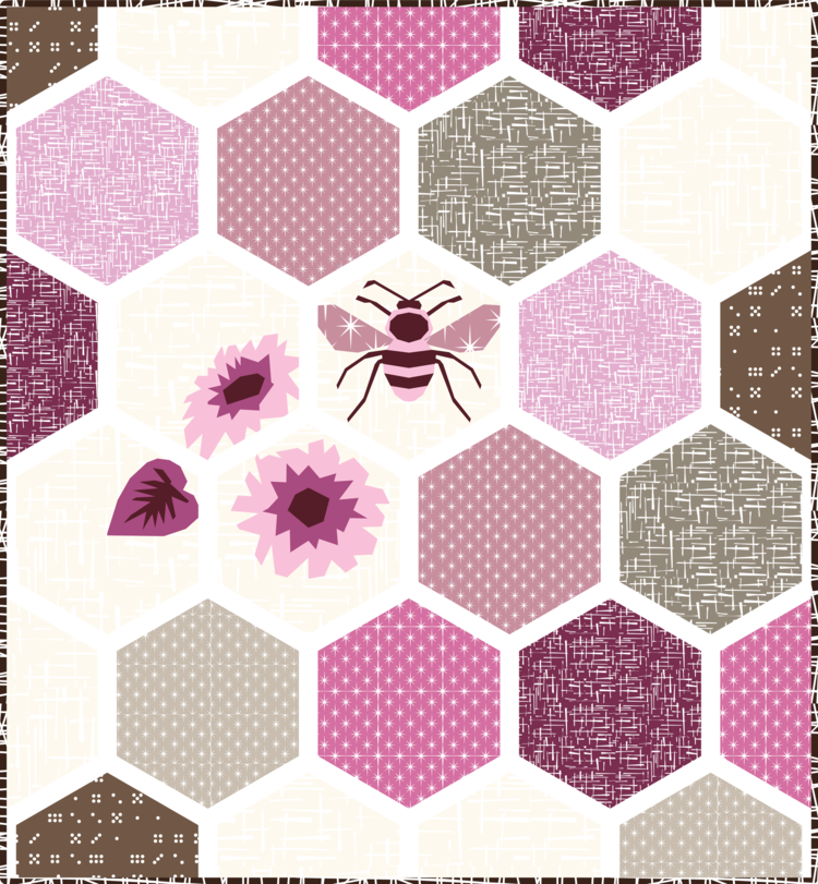 The Honeycomb Abstractions Quilt Pattern by Violet Craft – Quilt in a Day