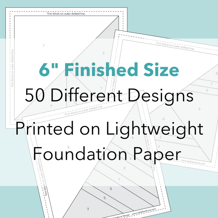 Scrappy Triangle Foundation Paper Piecing Pad By Leila Gardunia Lgd 10