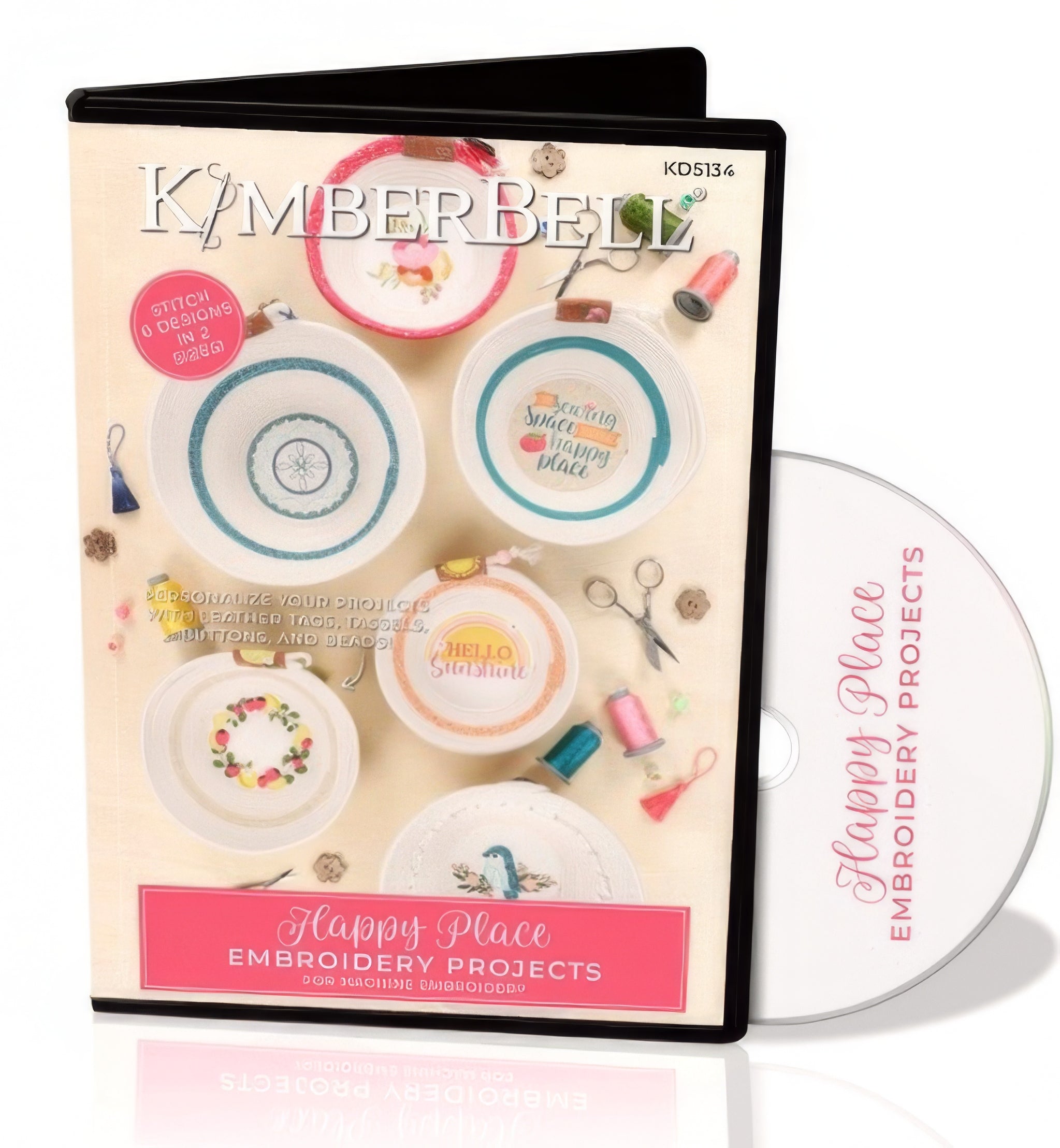 CD - Happy Place Embroidery Project Machine Embroidery CD by KimberBel ...