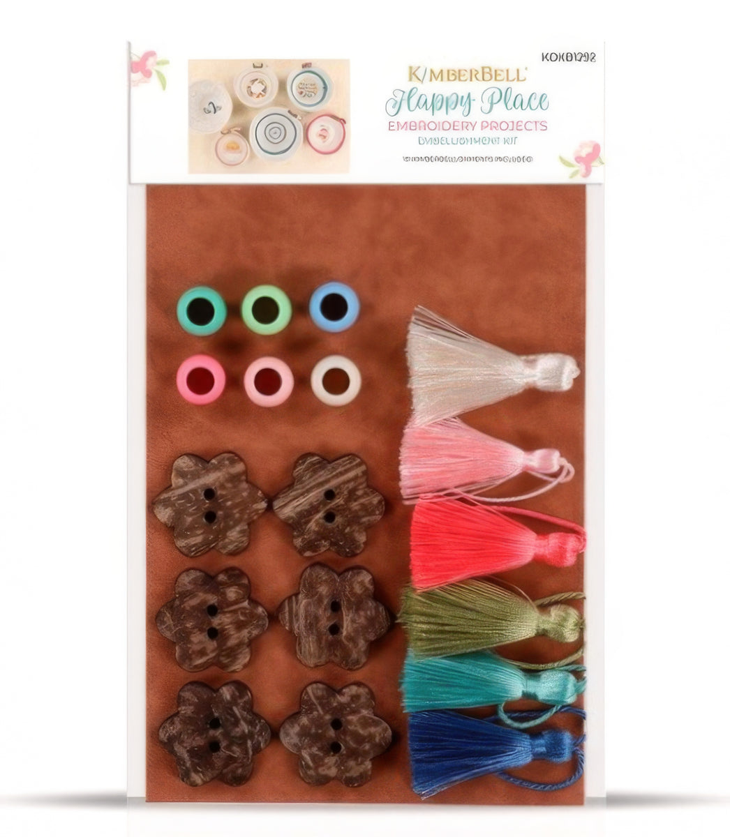 Happy Place Embroidery Projects Embellishment Kit by KimberBell – Quilt ...