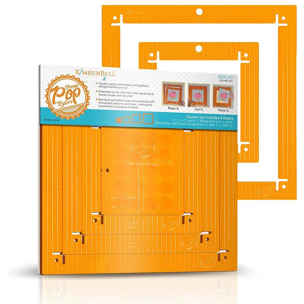Orange Pop Rulers Square Set – Quilt in a Day