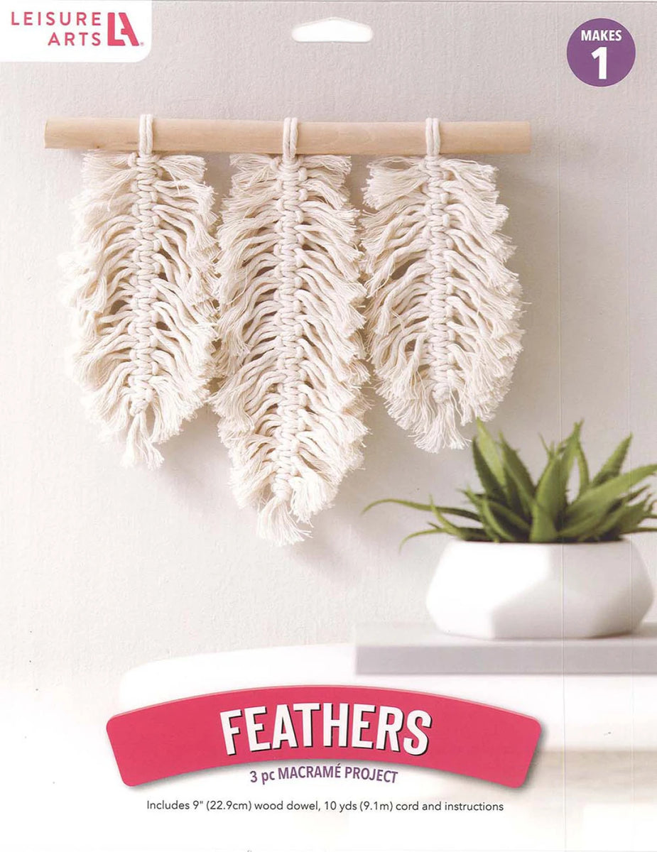 Leisure Arts Kit Macrame Feather – Quilt in a Day
