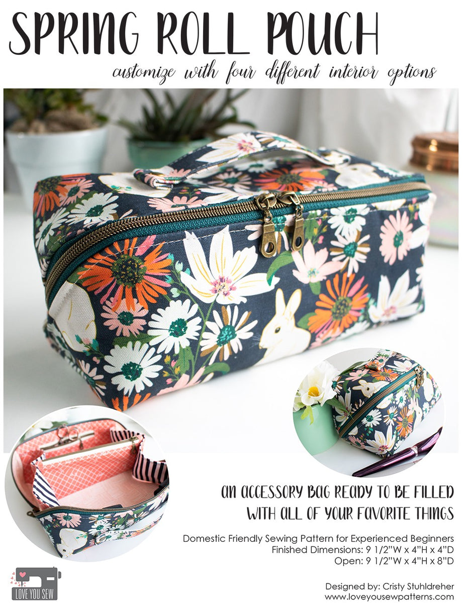 Spring Roll Pouch Pattern by Cristy Stuhldreher – Quilt in a Day