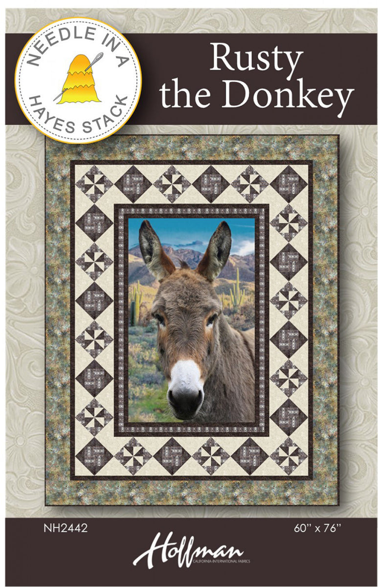 Rusty the Donkey Quilt Pattern by Needle in a Hayes Stack – Quilt in a Day