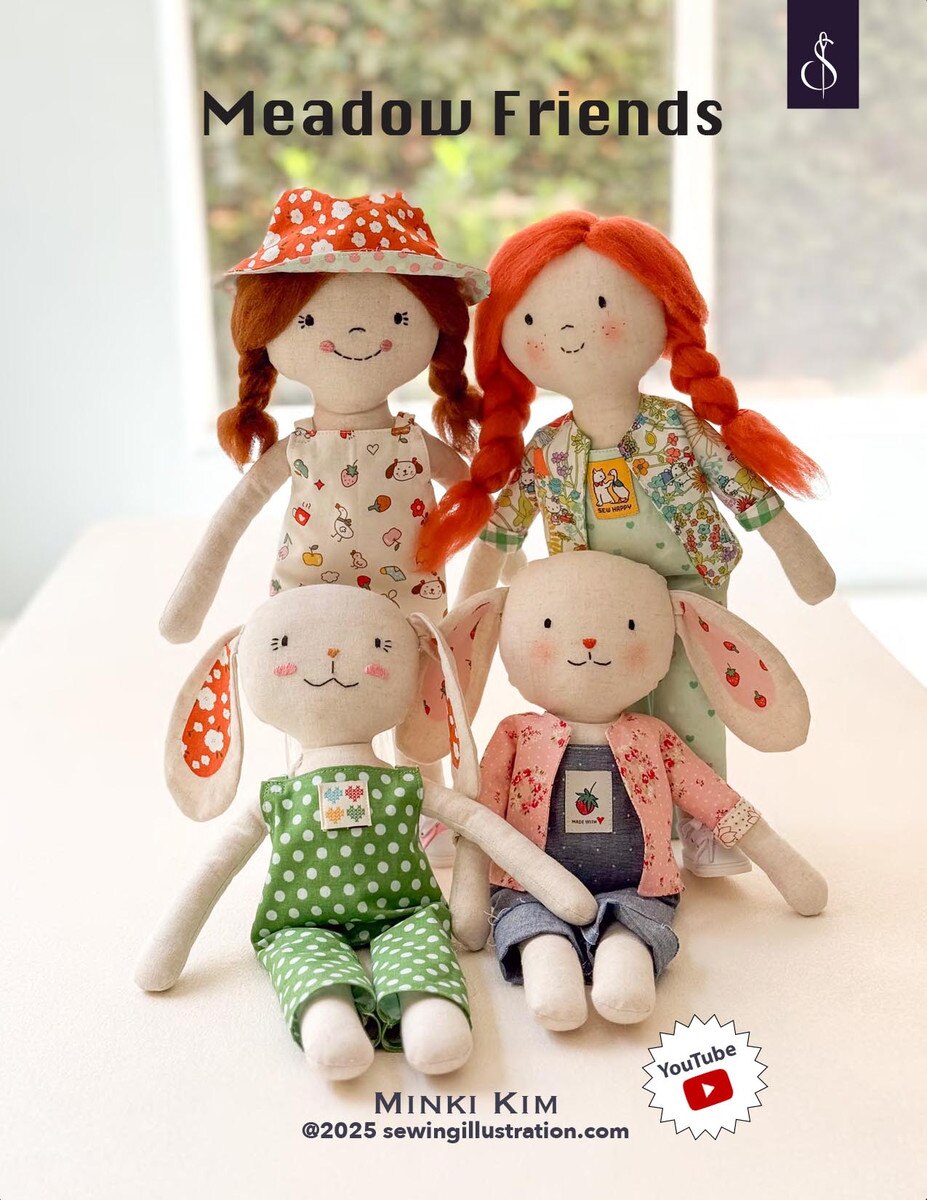 Meadow Friends Pattern by Minki Kim – Quilt in a Day