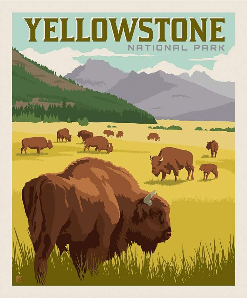 RILEY BLAKE - National Parks by Anderson Design - PANEL - Yellowstone ...
