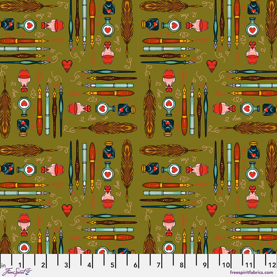 FREE SPIRIT - Love Letters by Club Hauer - Stationery - Green – Quilt ...