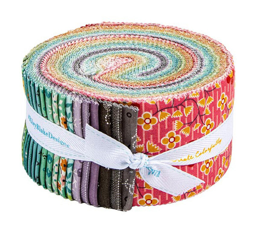 Riley Blake - Gentler Times 2.5" Rolie Polie by Lori Holt 40 pcs ...