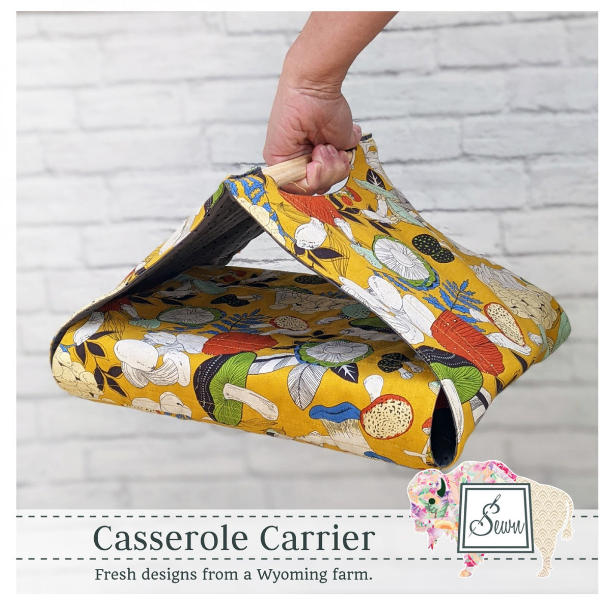 Casserole Carrier Pattern by Rana Heredia Sewn Wyoming – Quilt in a Day