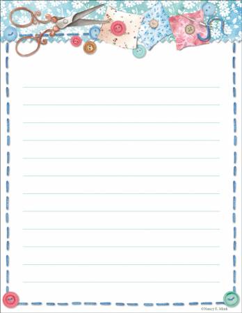 Memo Pad Sewing - 4-1/2" x 5-1/2" 50 pages Notepad – Quilt in a Day
