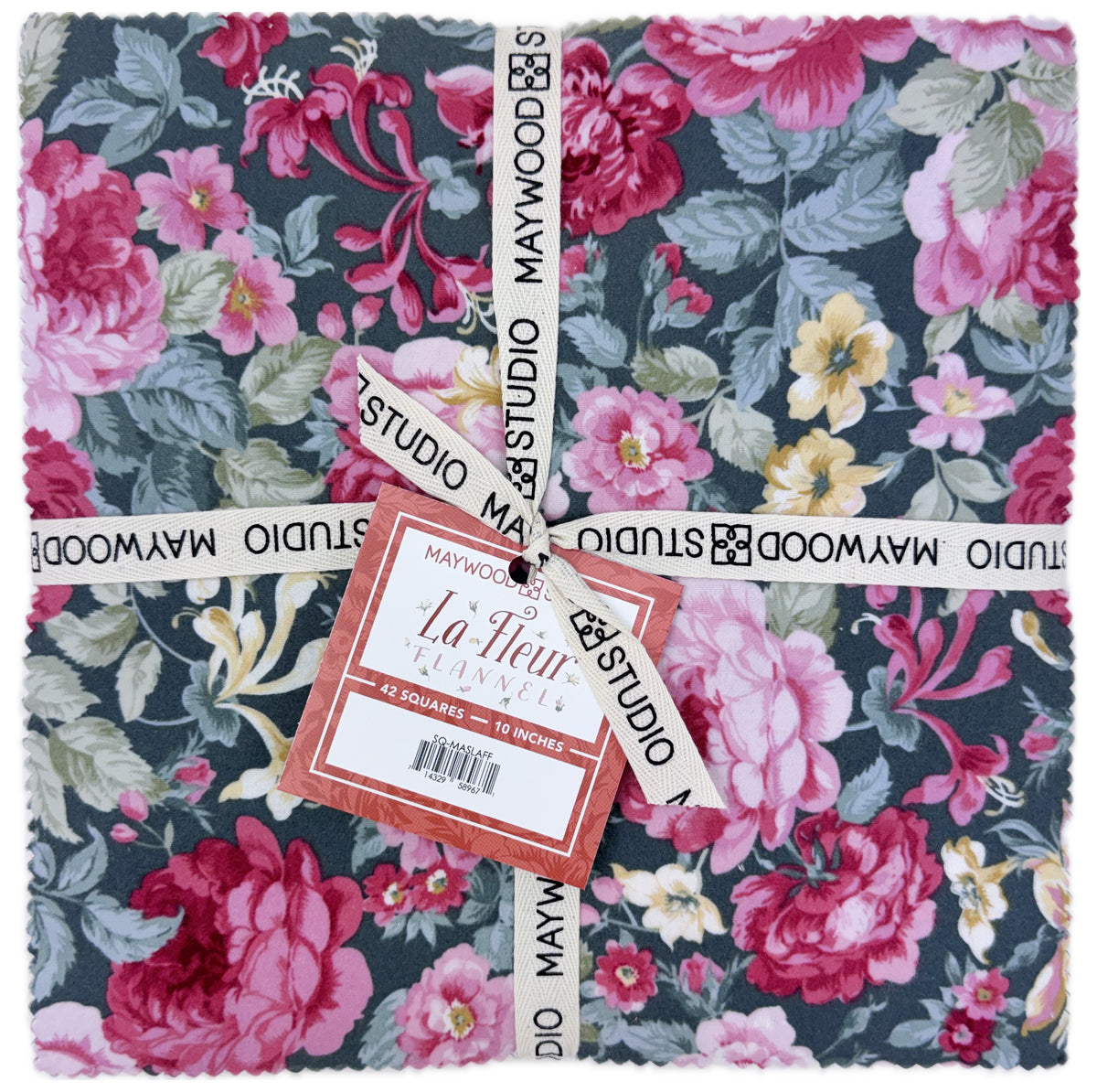 Maywood Studio - La Fleur Flannel 10" Squares 42 pcs – Quilt in a Day
