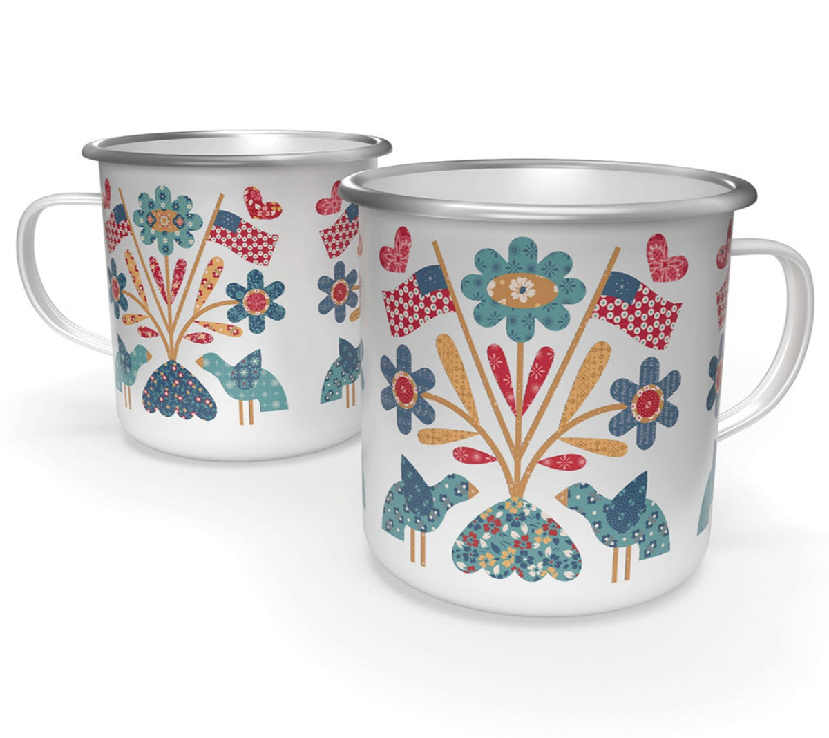 Mug - Lori Holt Americana Enamel Tin Mug – Quilt in a Day