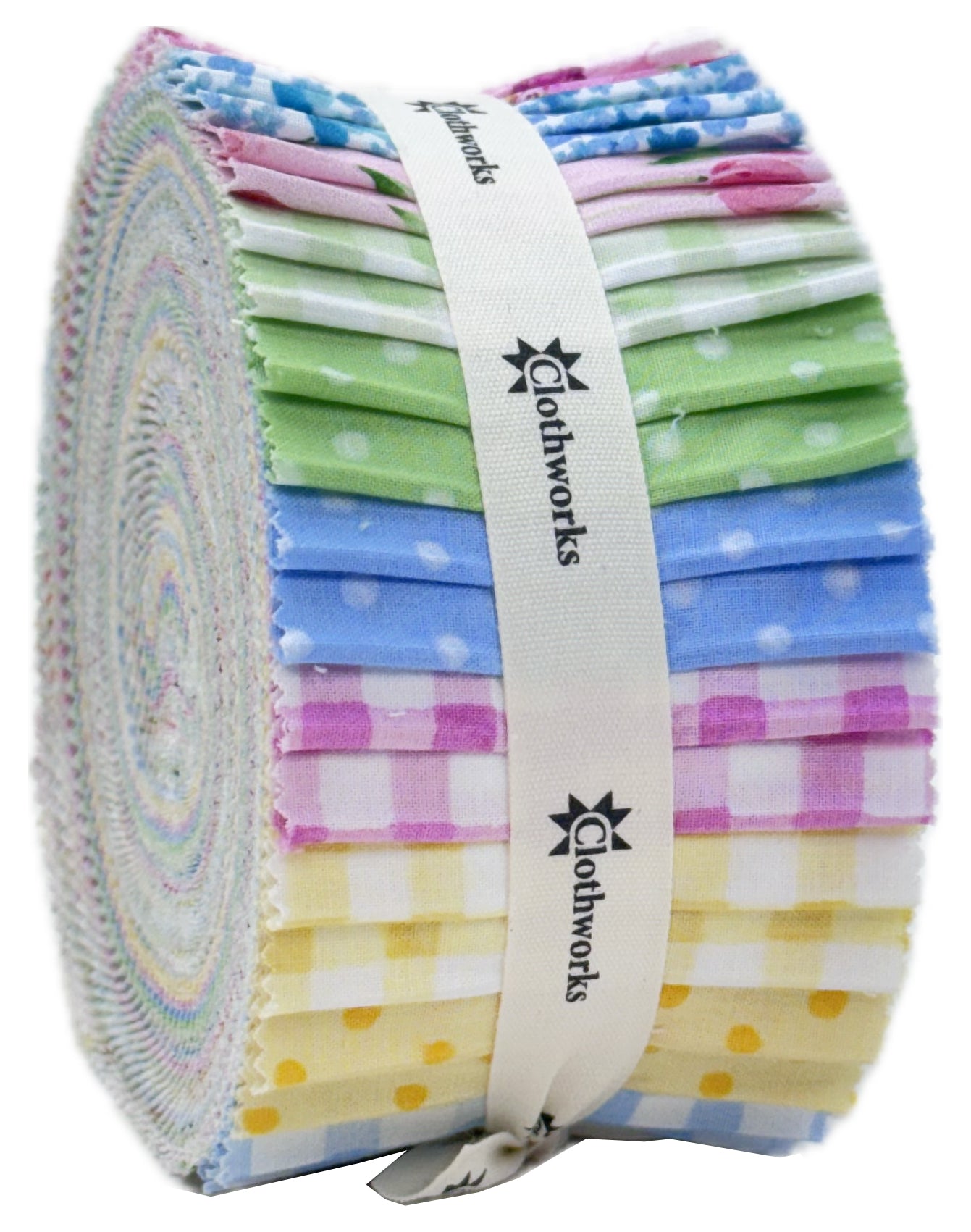 Clothworks - Spring Cheer 2.5" Strip Roll by Heatherlee Chan 40 pcs ...