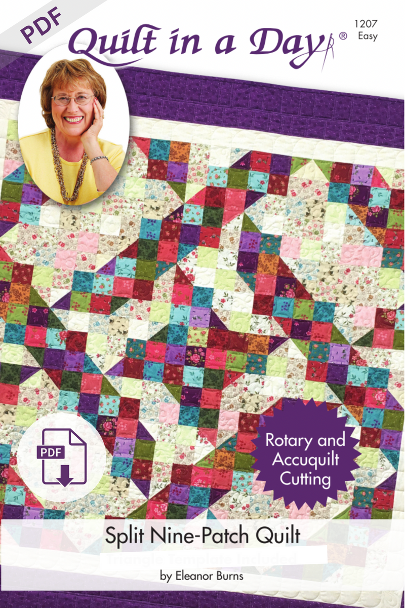 Digital Pattern - Split Nine-Patch Quilt by Quilt in a Day