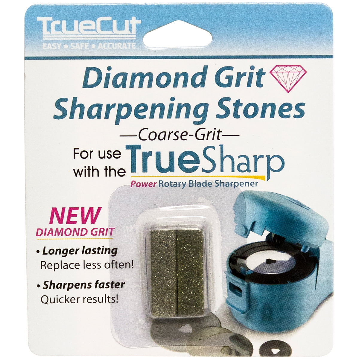 TrueSharp Sharpener Coarse Diamond Grit Replacement Stones – Quilt in a Day